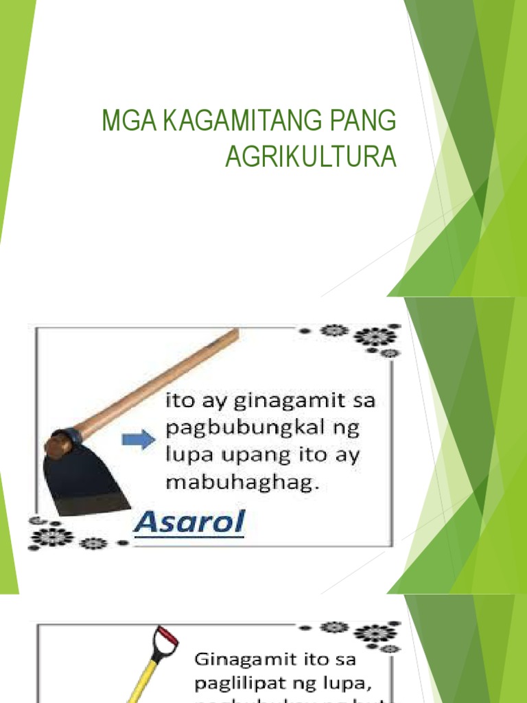 Mga Kagamitang Pang Agrikultura | PDF