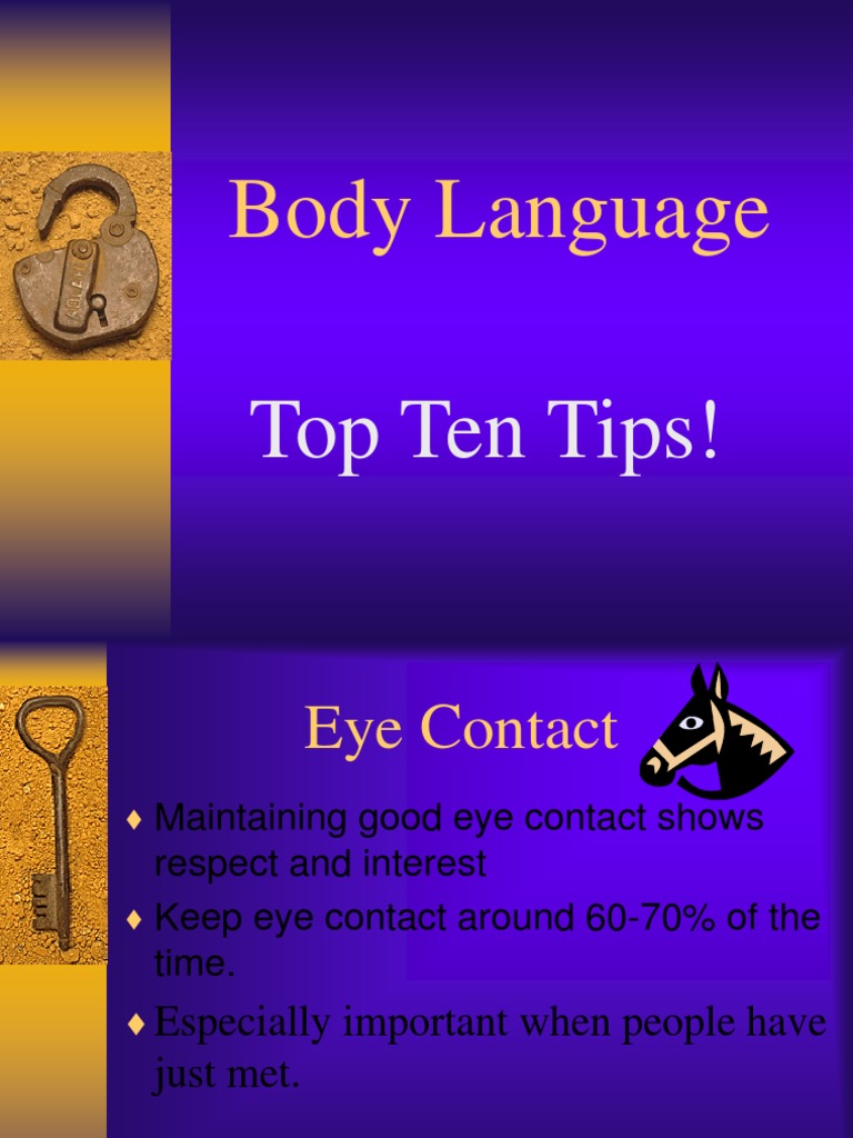 Mastering Nonverbal Communication: A Breakdown of the Top Ten Body ...