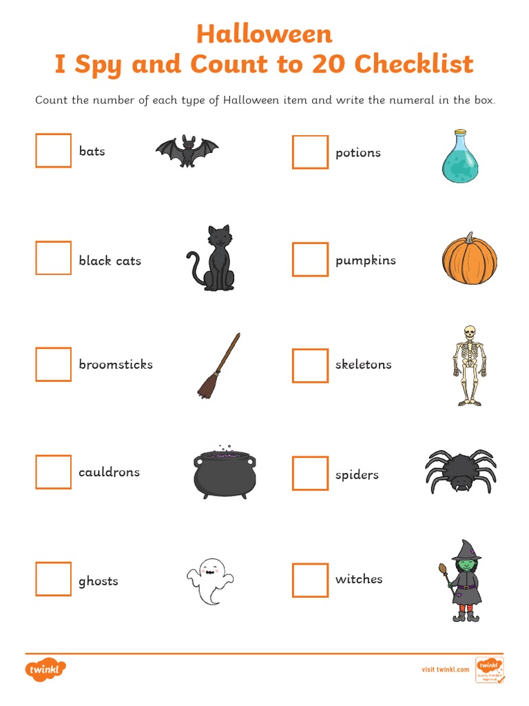I Spy... Checklist | PDF