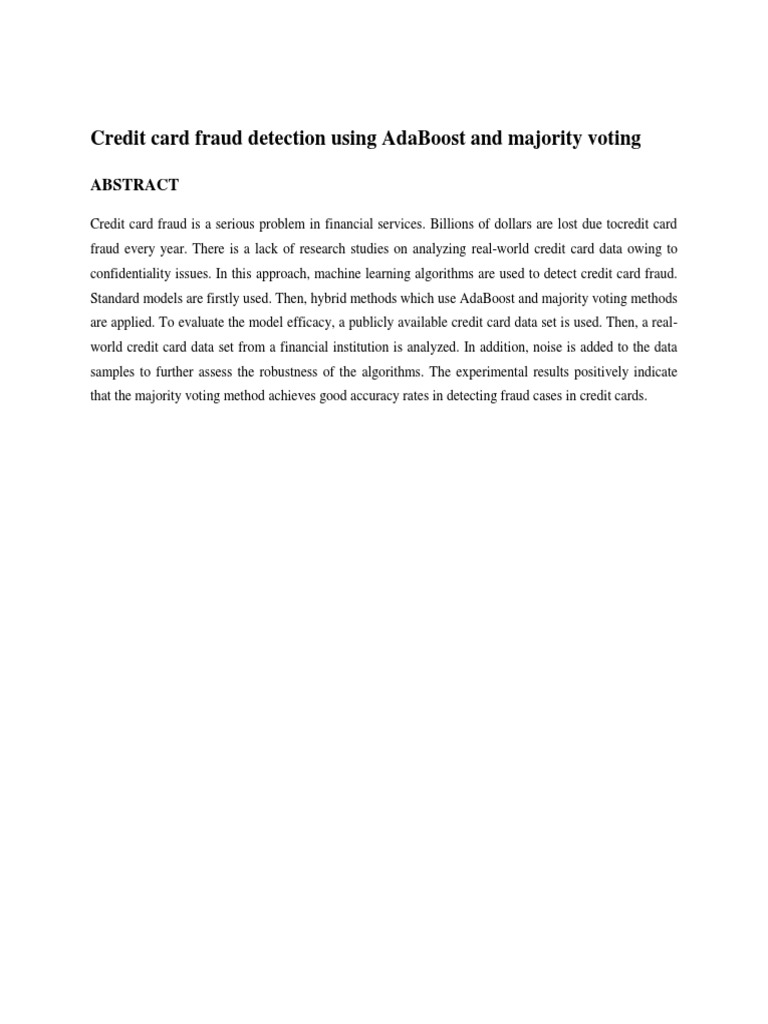 Credit Card Fraud Detection with ML | PDF | Machine Learning | Credit Card