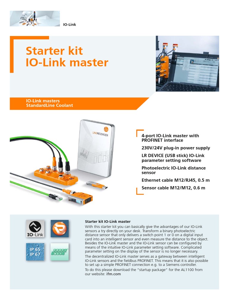 Ifm Zz1100 Starter Kit Io Link Master en 18 | PDF | Physical Layer ...