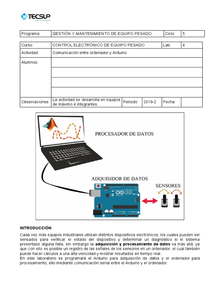 Lab4ceep Comunicación Entre Ordenador Y Arduino Pdf Arduino Matlab