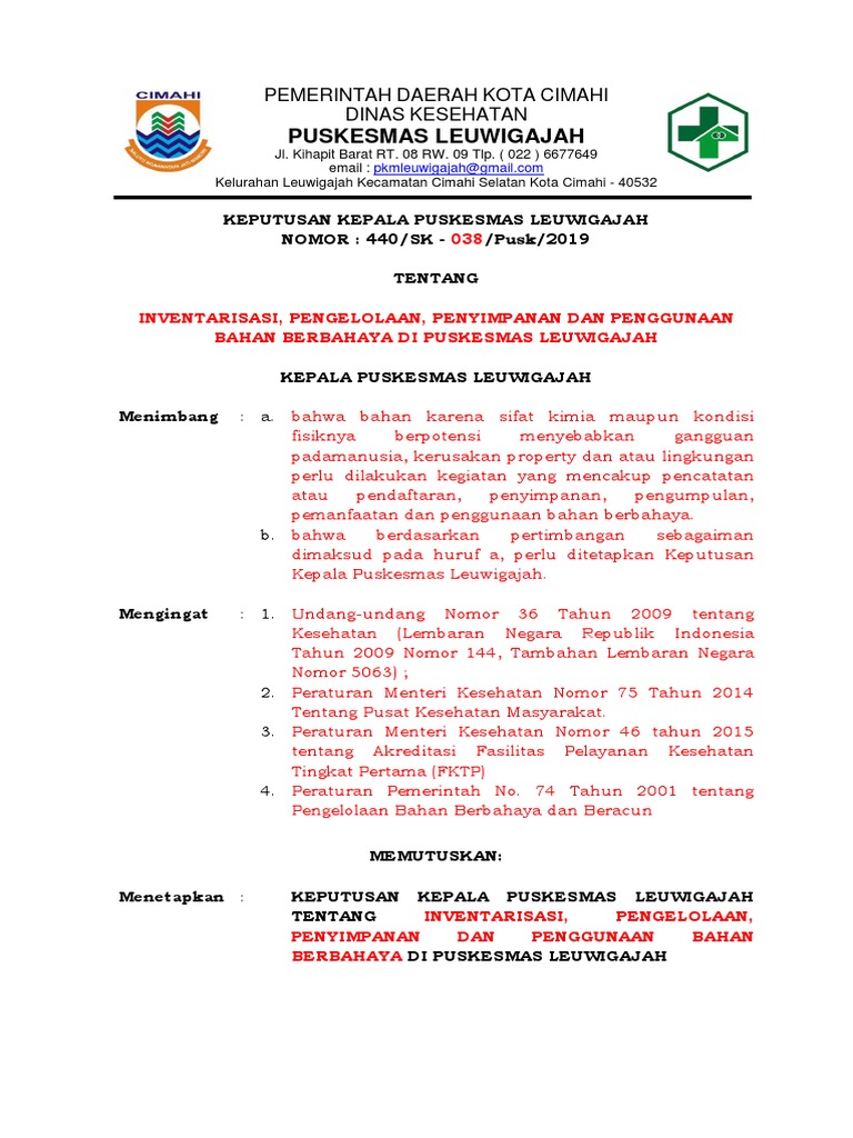 Format SK Fix - Akred PKM LG | PDF