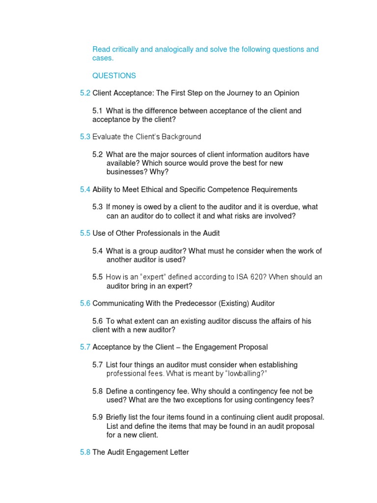 To Take Into Account 2 | PDF | Audit | Service Industries