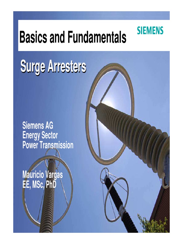 Curso Siemens Pararrayos PDF | PDF | Electrical Substation | Electrical Equipment