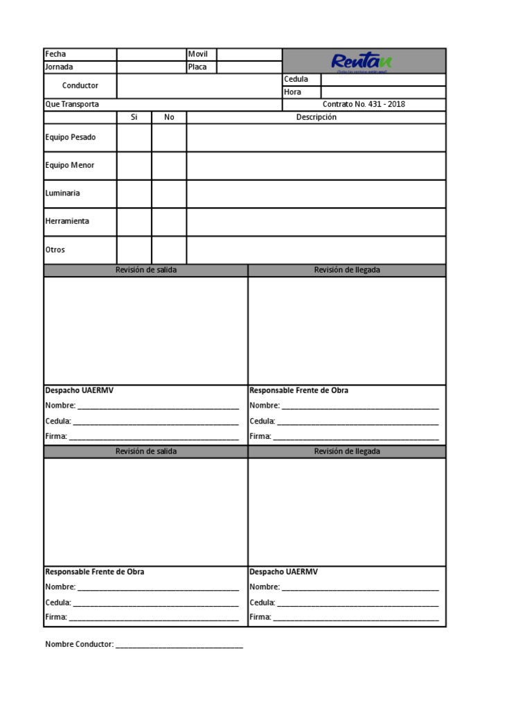 Formato Revision Equipos | PDF