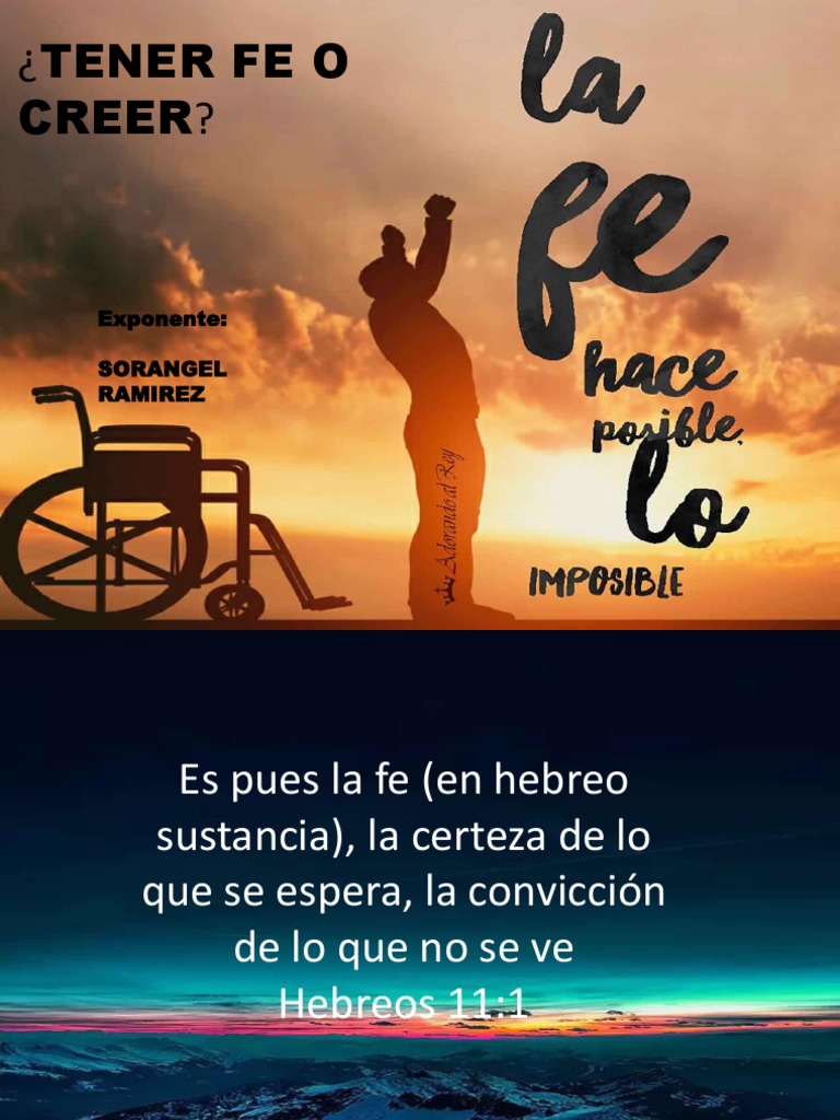 Creer o Tener Fe | PDF