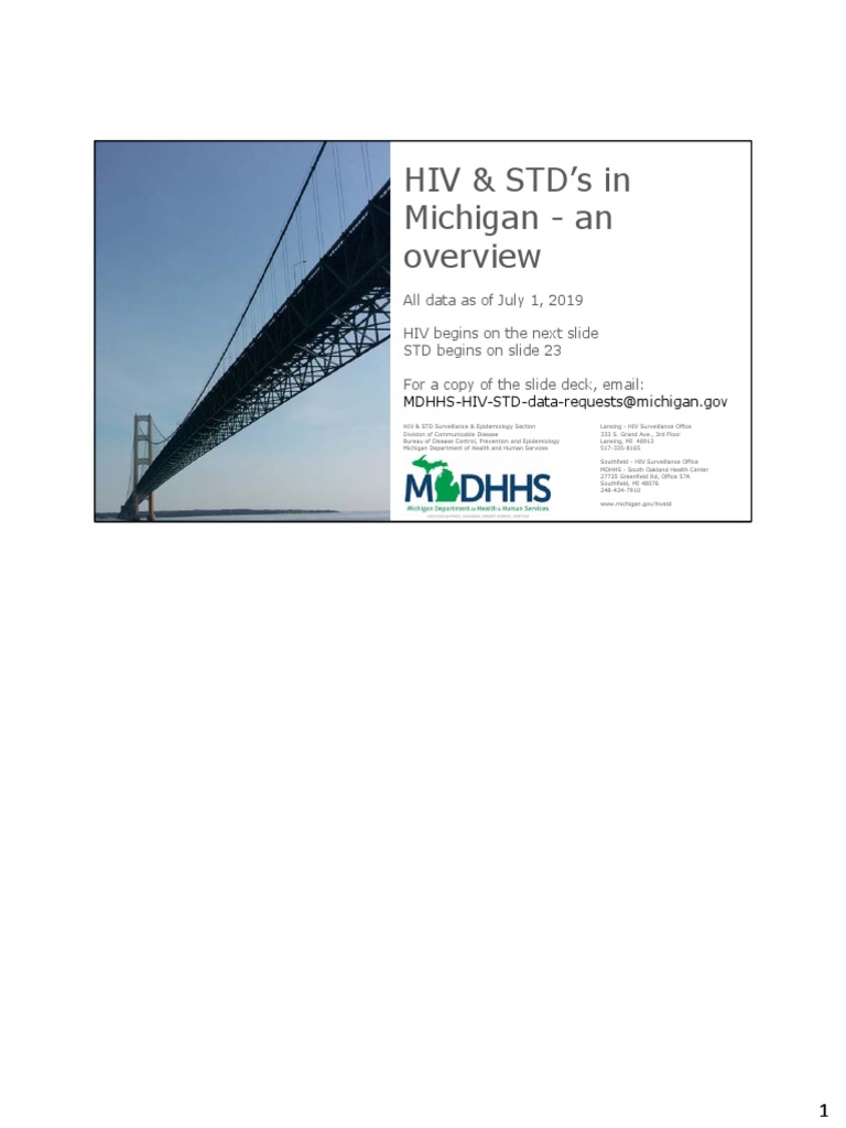 2018 HIV STD Overview | PDF | Sexually Transmitted Infection | Infection