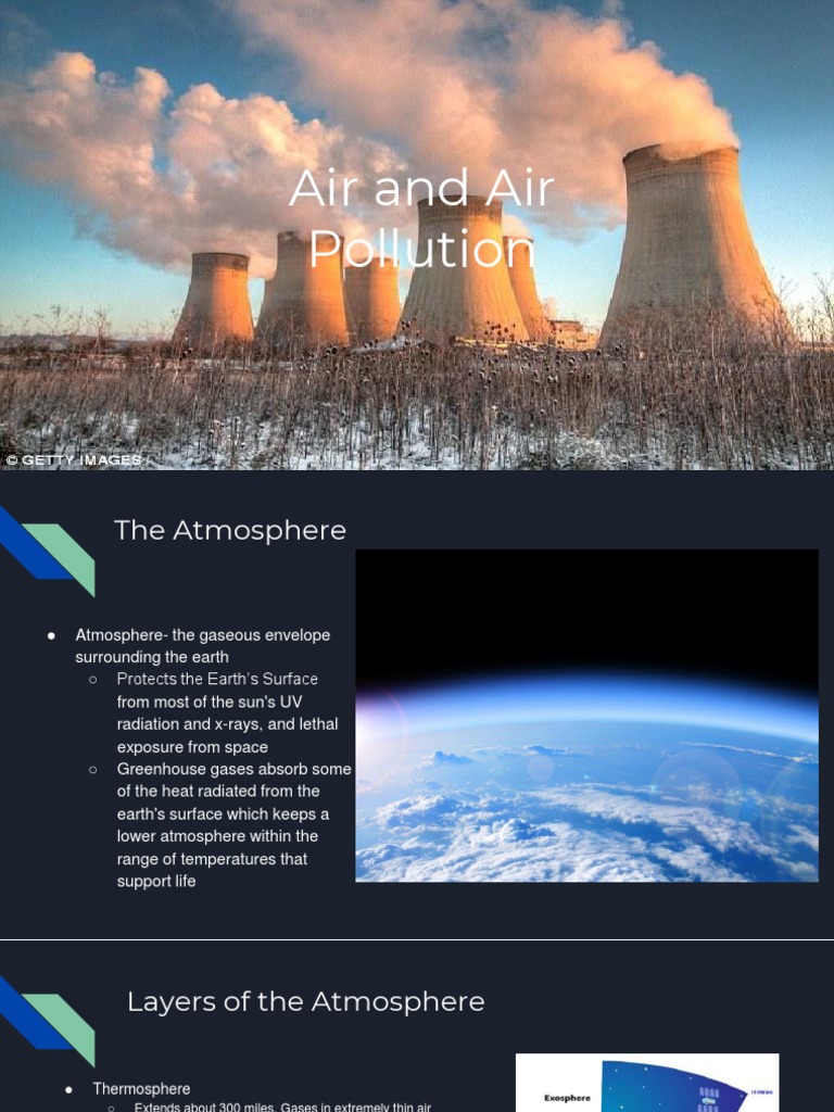 Air Pollution Presentation | PDF | Smog | Atmosphere Of Earth