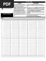 PRC Sample Answer Sheet For LET (Version 2.0) | PDF