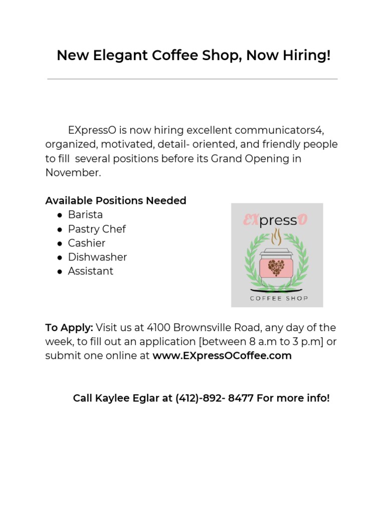 Help Wanted Ad | PDF