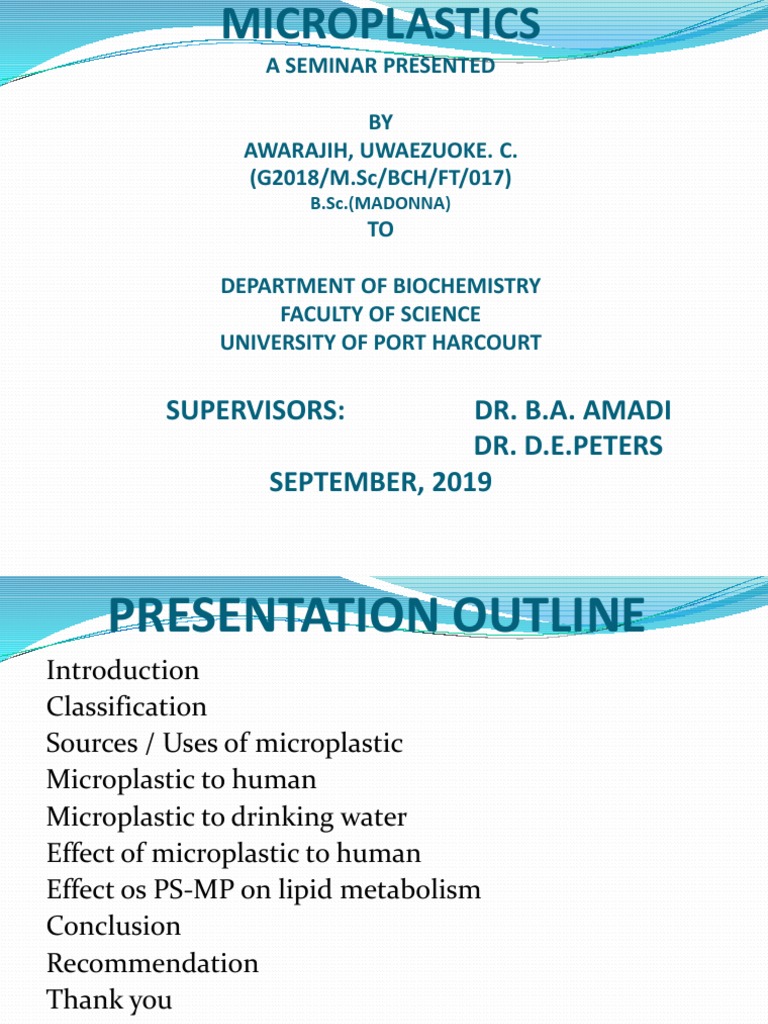 MICROPLASTICS | PDF | Plastic | Chemistry