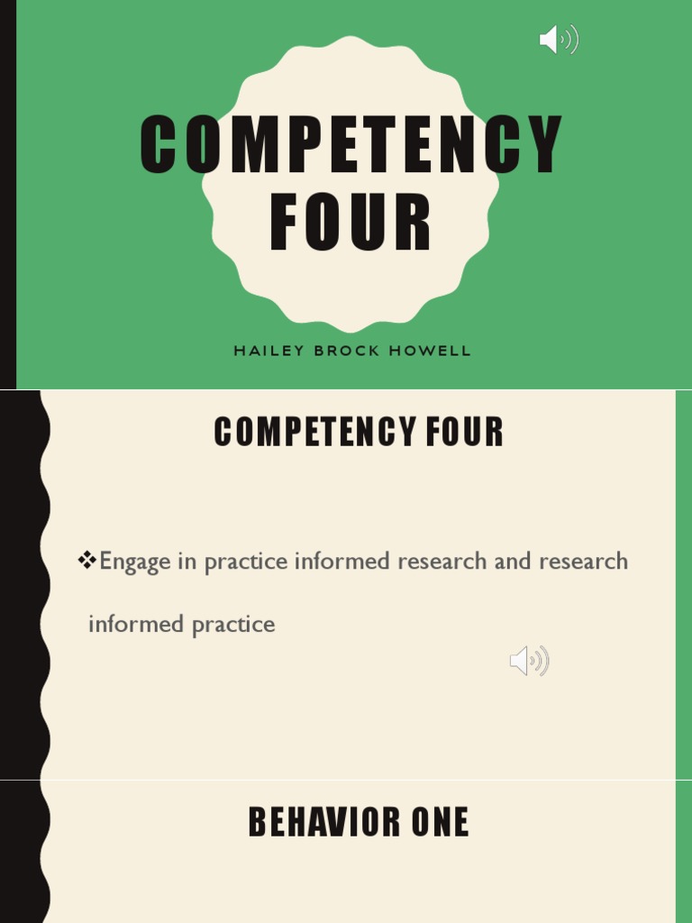 Competency Four | PDF