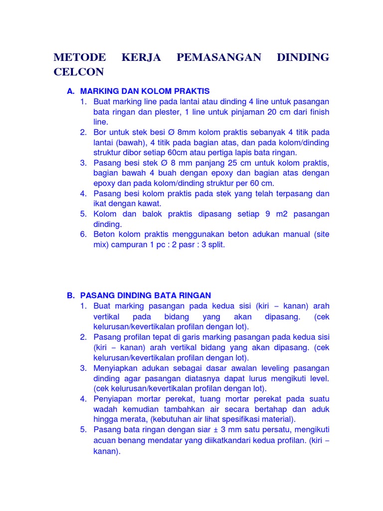 Metode Pelaksanaan Pekerjaan Finishing Pdf