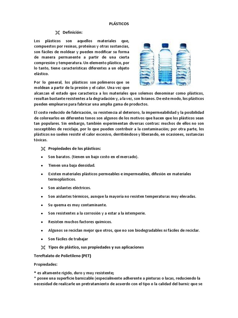 Plásticos | PDF | El plastico | Sólido amorfo