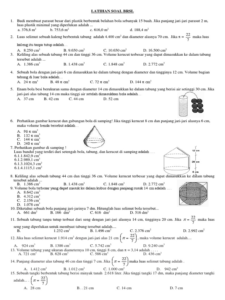 Latihan BRSL 1 | PDF | Olahraga & Rekreasi | Griya & Taman
