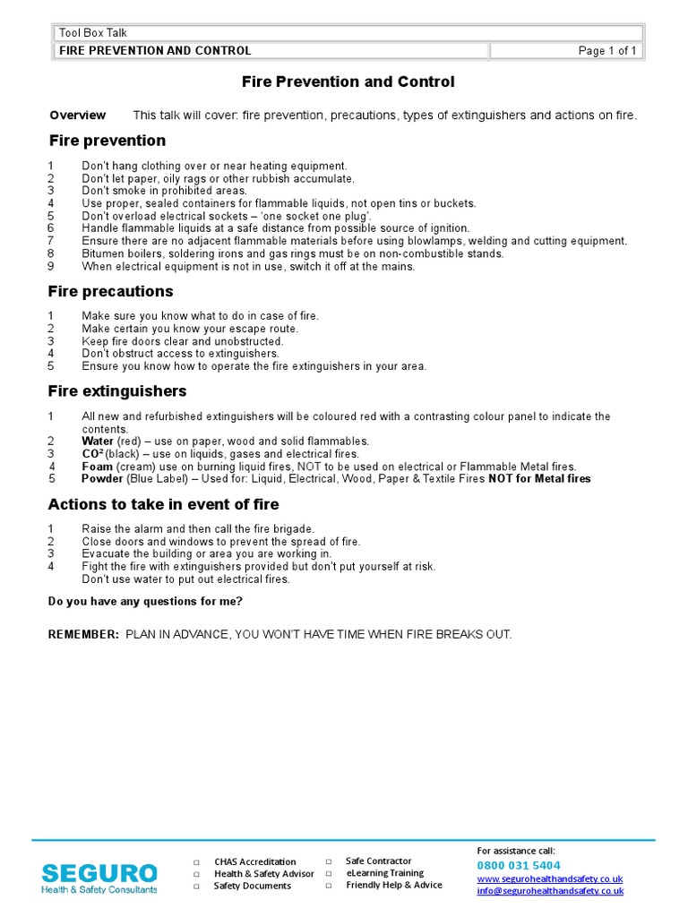 Fire Prevention & Control | PDF | Fires | Building Materials