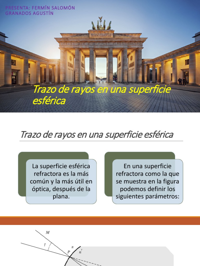 Trazo de Rayos en Una Superficie Esférica | PDF | Óptica | Esfera