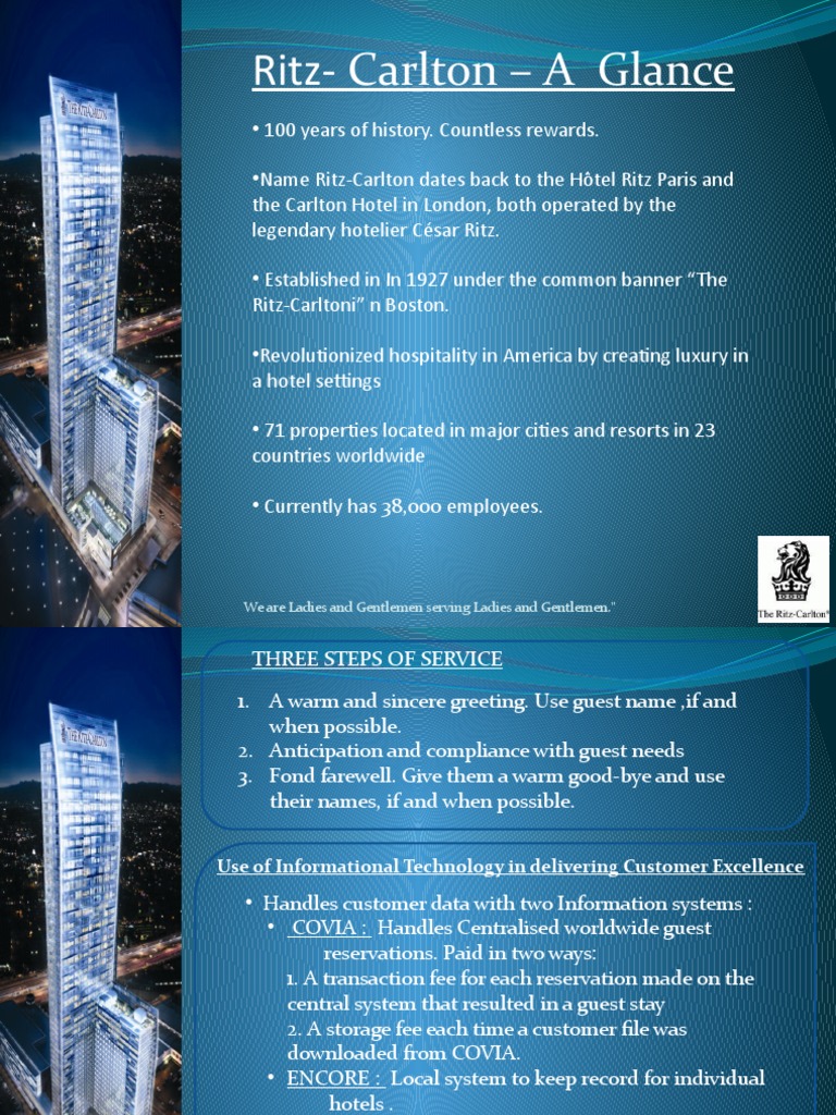 Ritz-Carlton: Boutique Experience Insights | PDF | Customer ...