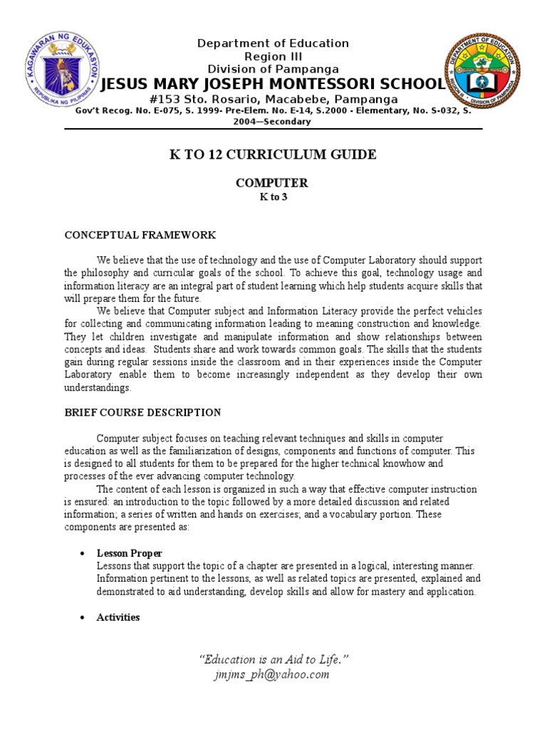 Curriculum Guidelines | PDF | Curriculum | Information Literacy