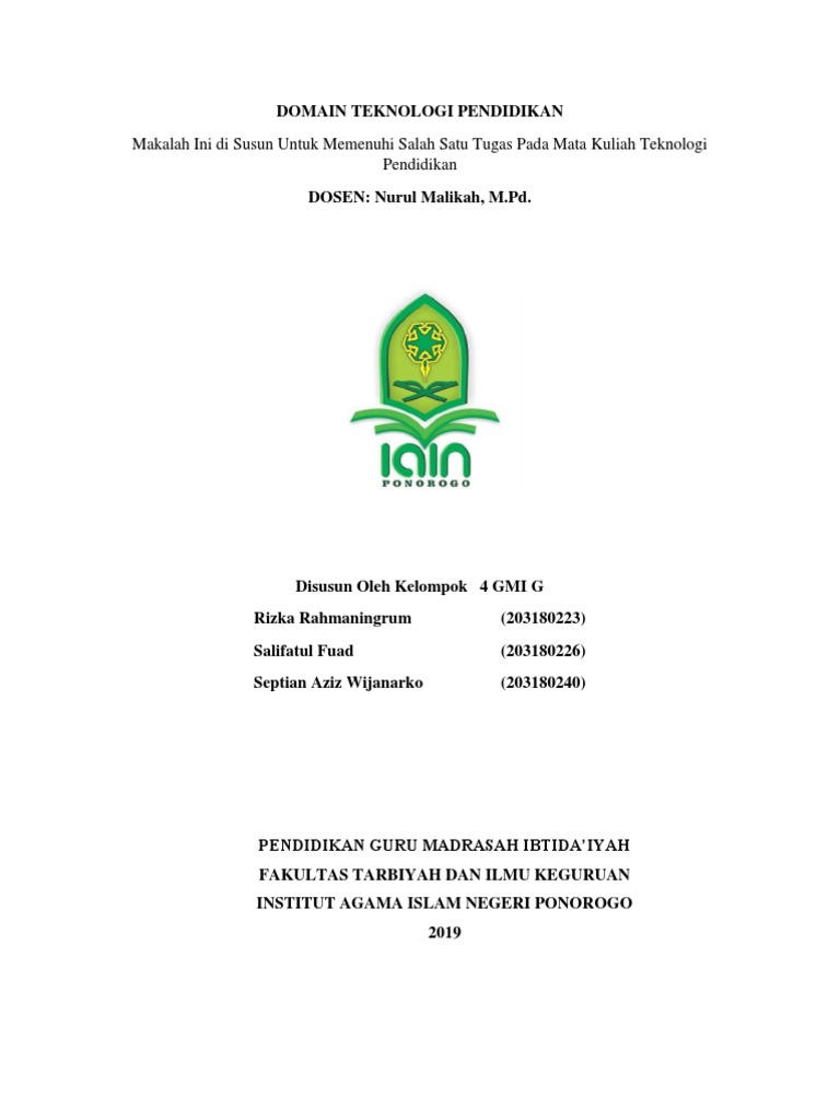 Makna dan Domain Teknologi Pendidikan | PDF | Komputer