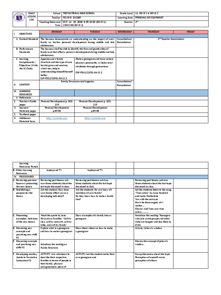 DLL Perdev 4TH | PDF | Learning | Teachers
