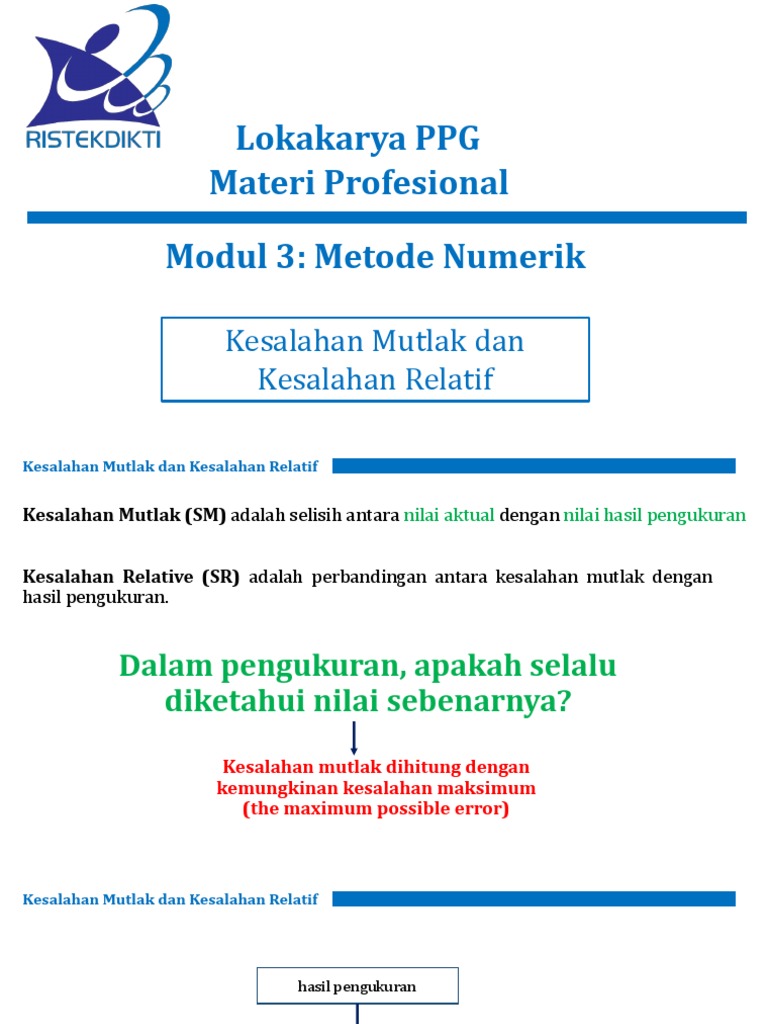 Galat Mutlat Dan Galat Relatif | PDF