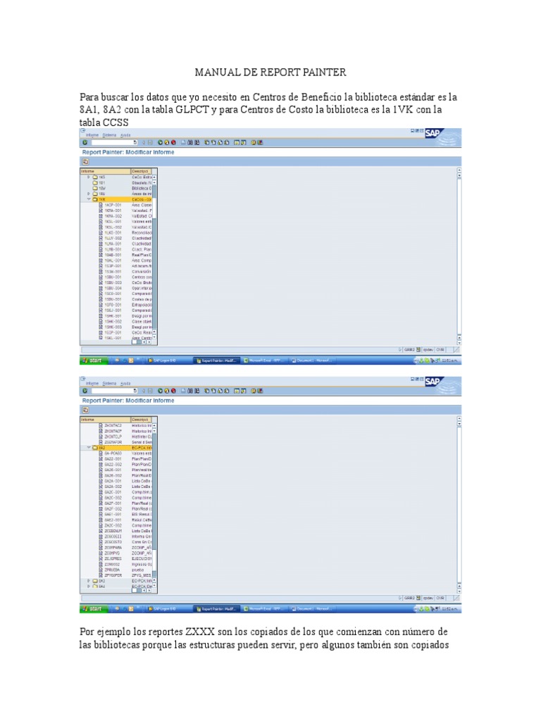 Report Painter Manual 2019 | PDF | Archivo de computadora | Point and Click