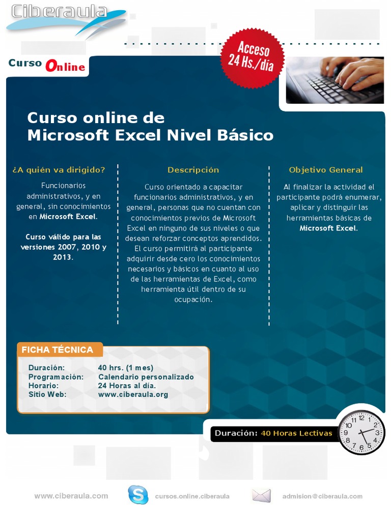 Curso Básico de Microsoft Excel Online | PDF | Microsoft Excel | Hoja de cálculo