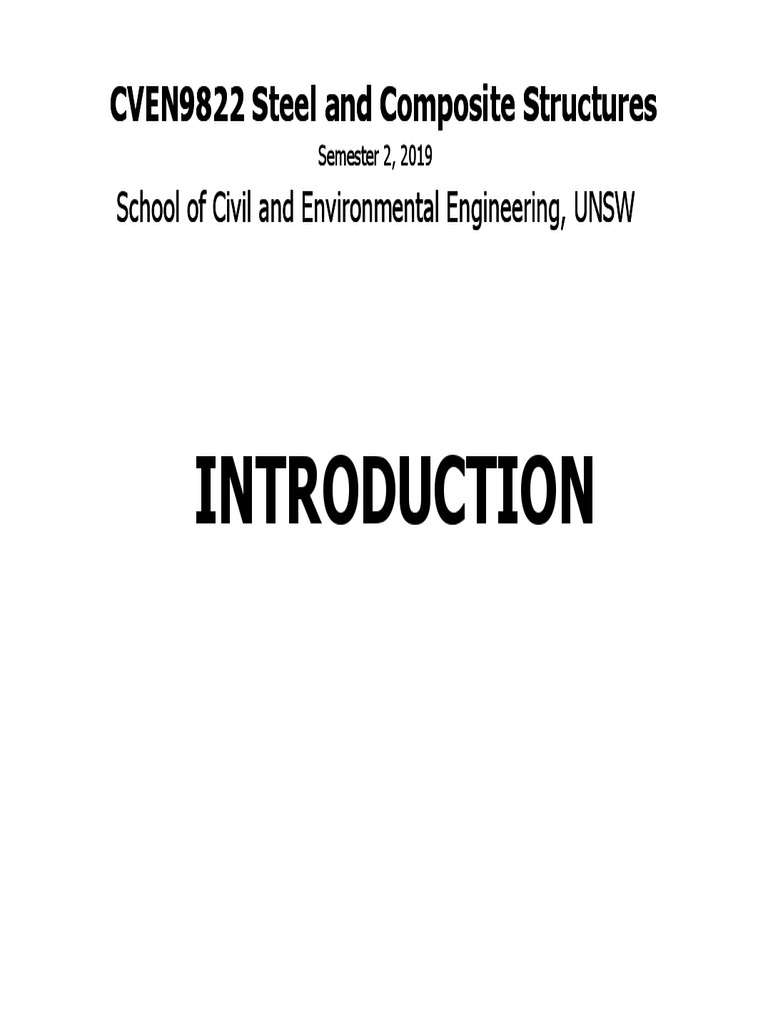 1 - Introduction To Steel Design | PDF | Deformation (Engineering ...