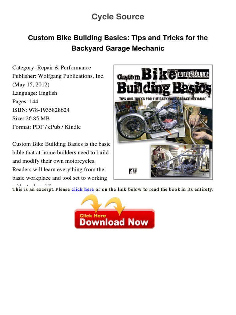Custom Bike Building Cycle Source 91639212 | PDF | Motorcycle ...
