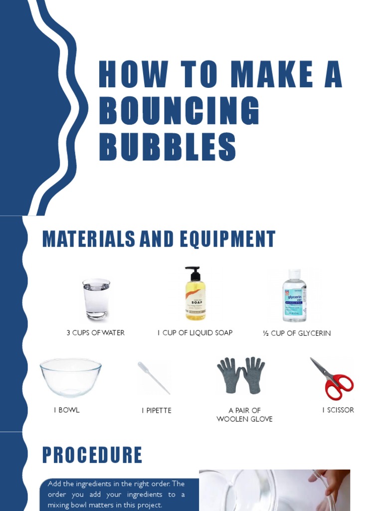 How To Make Unbreakable Bubbles | PDF