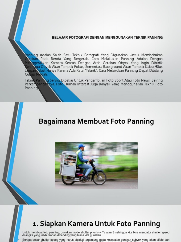 Belajar Fotografi Dengan Menggunakan Teknik Bulb Dan Panning | PDF