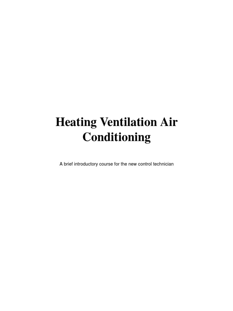 HVAC Fundamentals PDF | PDF | Hvac | Air Conditioning