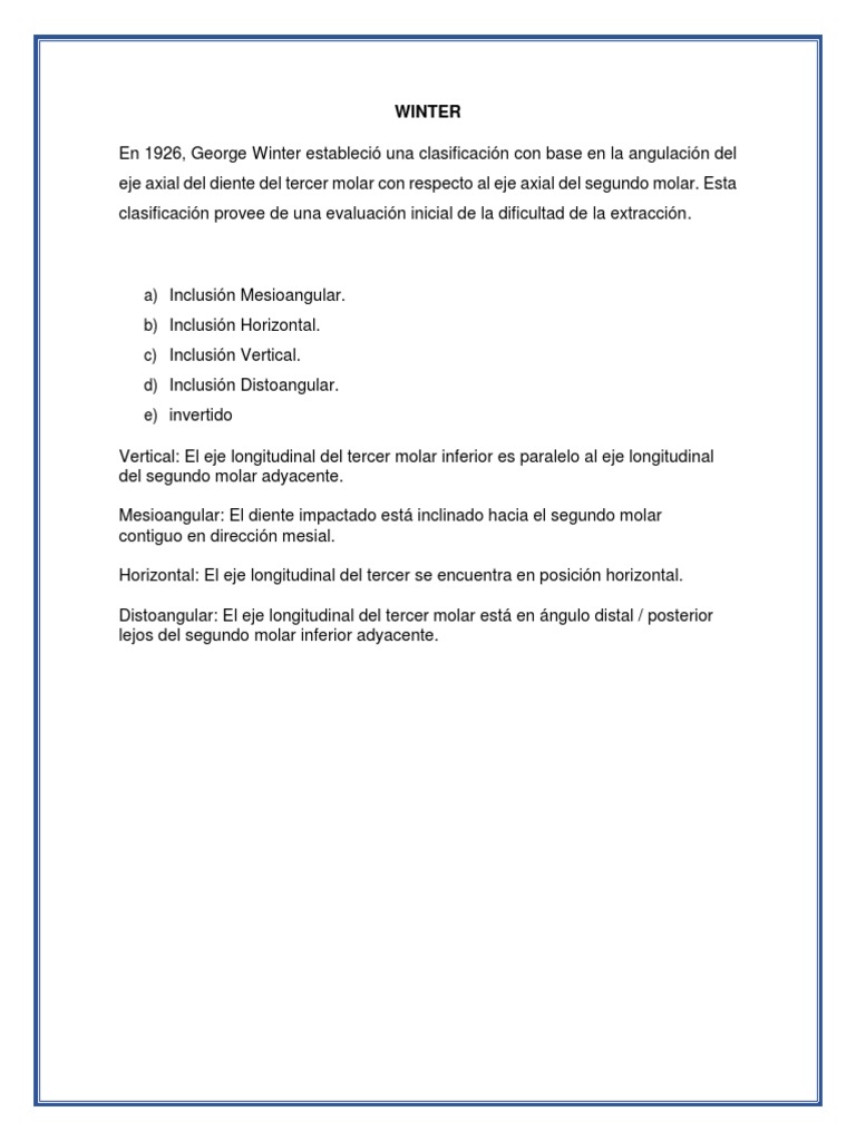 Clases de Winter | PDF