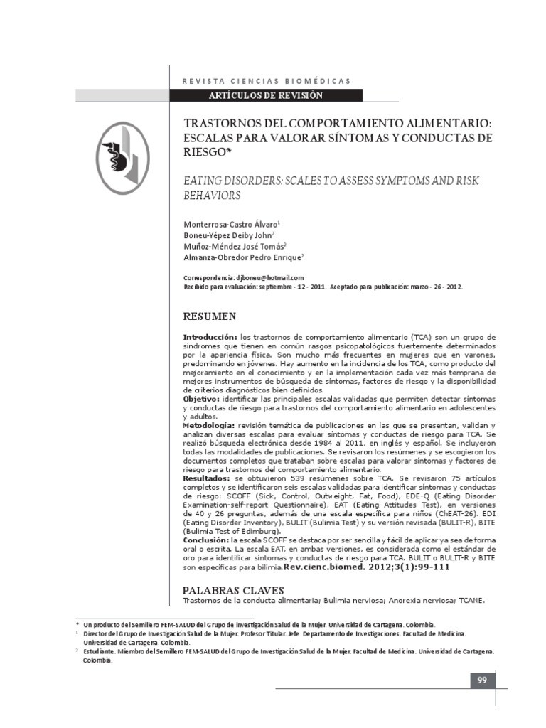 Bulimia Test | PDF | Bulimia nerviosa | Diagnostico medico