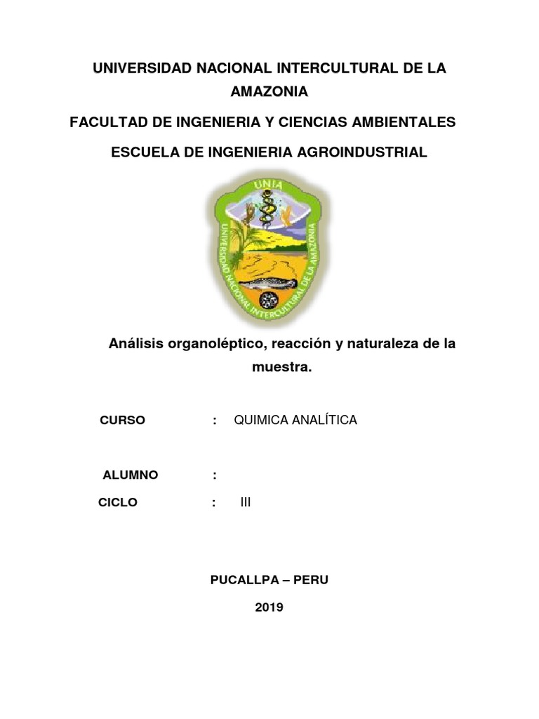 Analisis Organoleptico | PDF | Sabor | Concentración