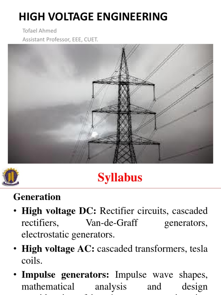 High Voltage Engineering Overview | PDF | Electric Power Transmission ...