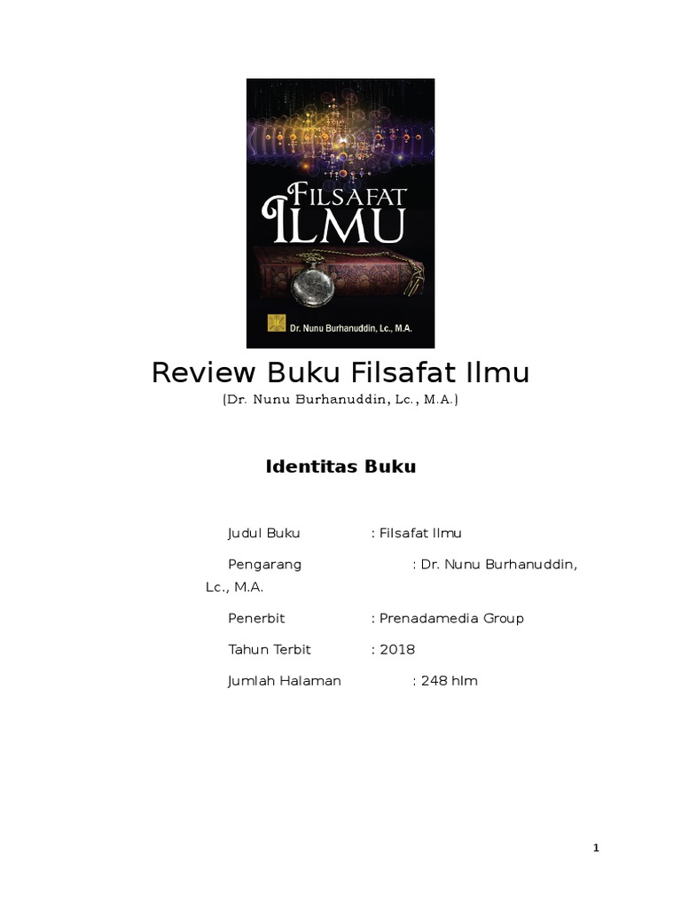 Review Buku Filsafat Ilmu | PDF