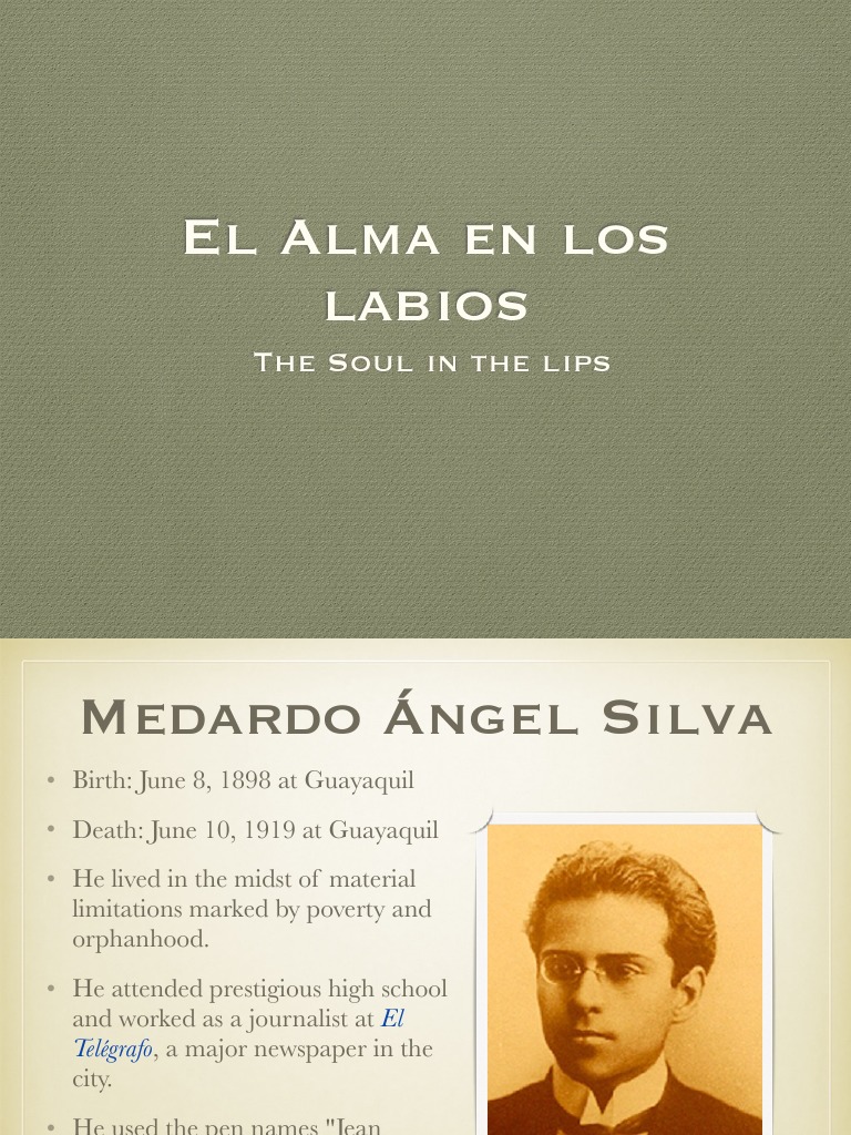 Medardo Angel Silva Presentation PDF | PDF