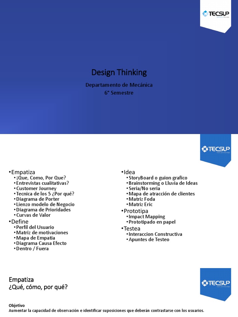 SESION 02-03 - Design Thinking - v2 | PDF | Experiencia de usuario | Modelo de negocio