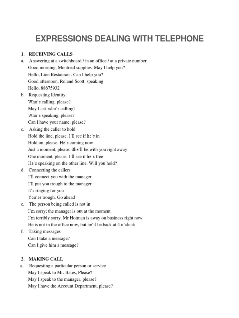 Expressive Telephone Communication: A Guide to Effective Telephone ...