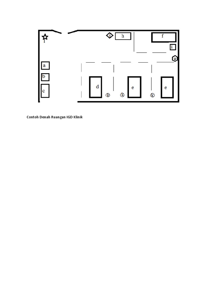 Denah Ruangan IGD Klinik | PDF