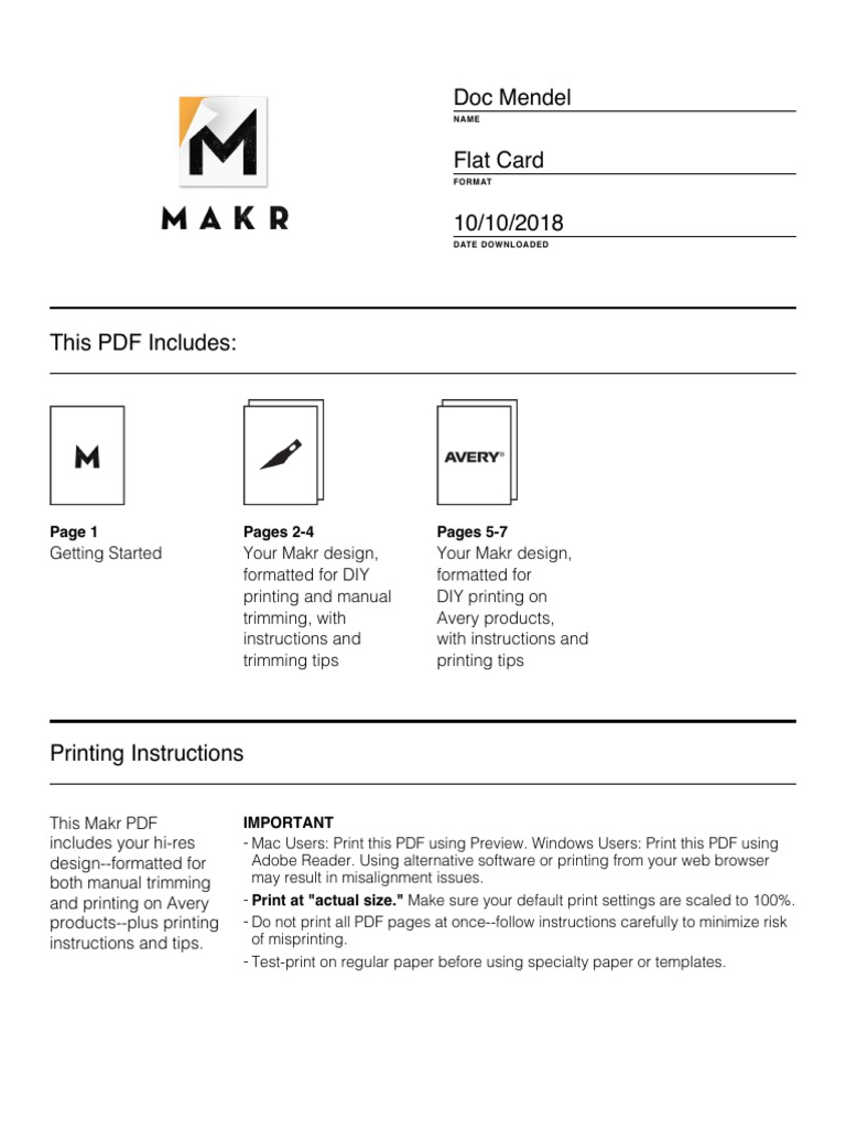 DIY Print Manual Card | PDF | Printer (Computing) | Printing