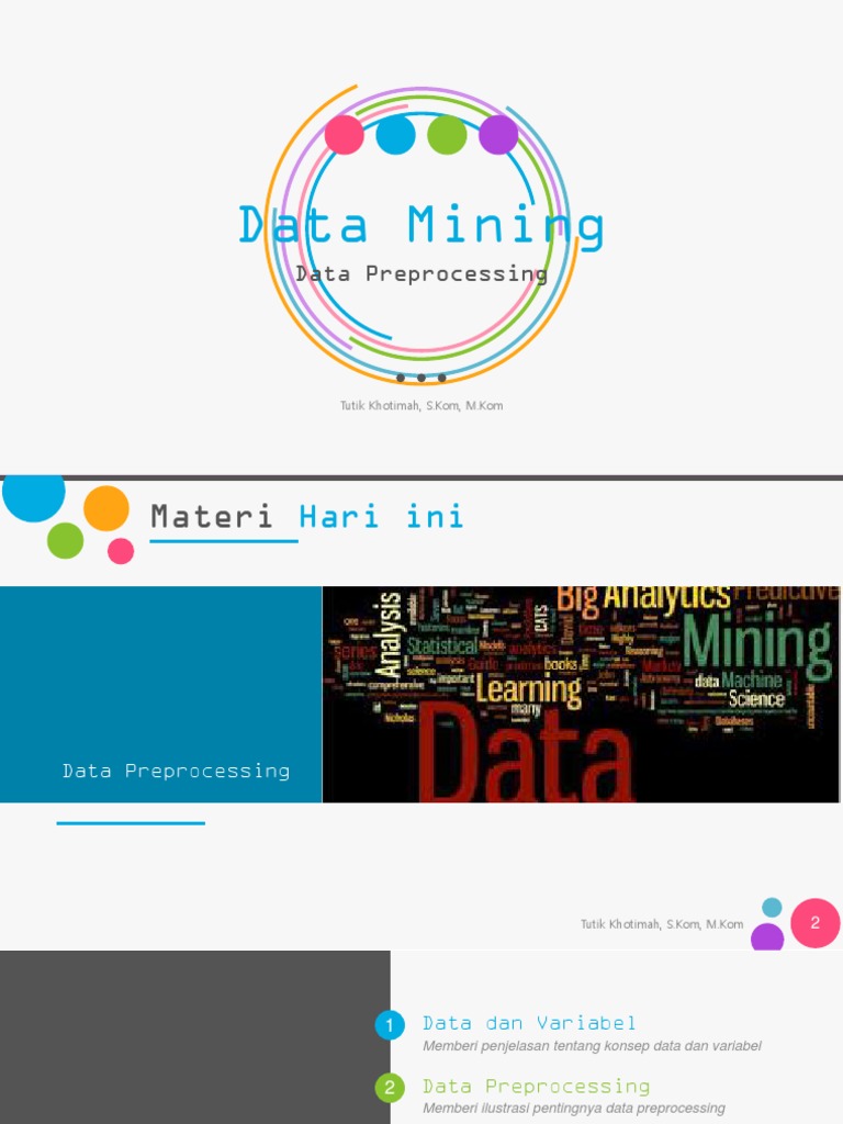02 - Data Preprocessing | PDF | Metode & Bahan Ajar