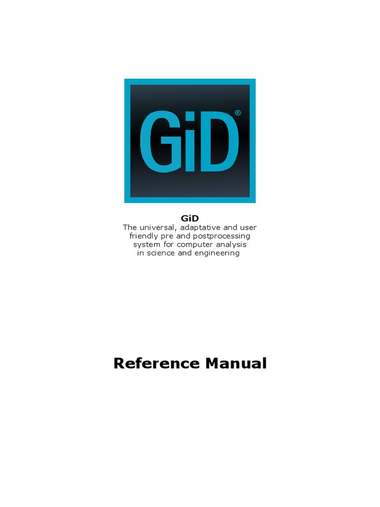 GiD 13 Reference Manual | PDF