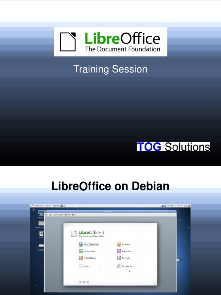 LibreOffice Training Presentation | PDF