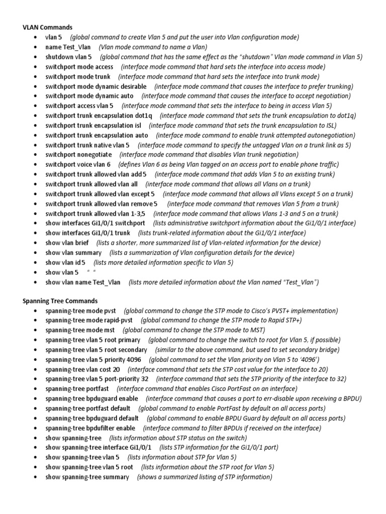 Icnd2 Command Reference Guide | PDF | Osi Protocols | Computer Standards