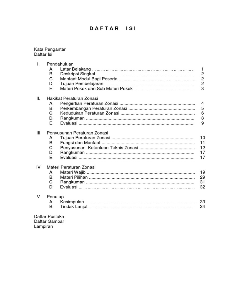 Daftar Isi Modul Muatan PZ | PDF