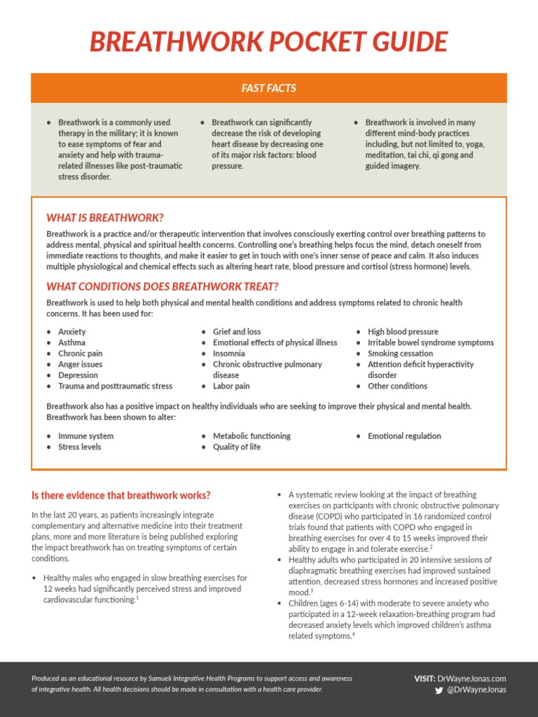 Breathwork Pocket Guide | Download Free PDF | Posttraumatic Stress ...